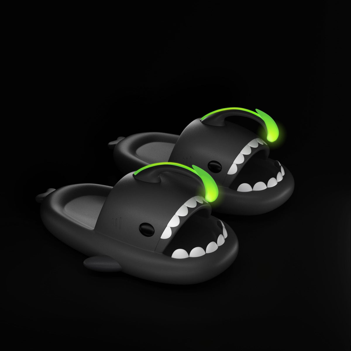 Shark Slides - Anglerfish Glow in The Dark Super Soft Comfy Non-Slip ...